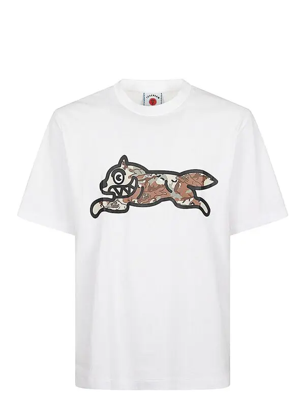 ICECREAM Running Dog Cotton T-shirt - Bianco