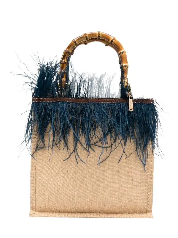 LA MILANESA Violetta Medium Handbag - Blu