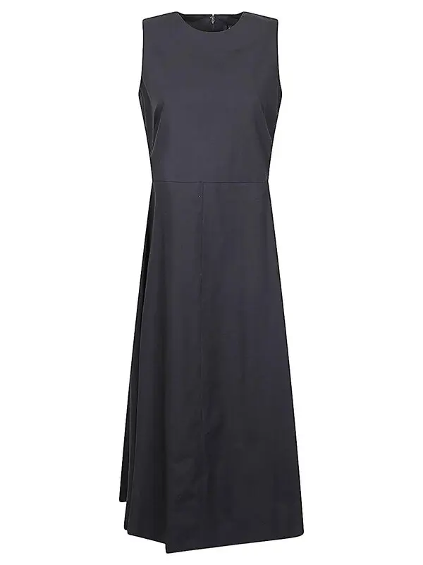MIZUIRO Cotton Long Dress - Blu