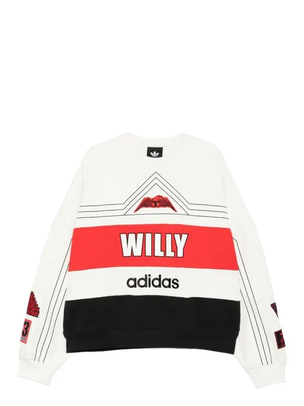 ADIDAS X WILLY CHAVARRIA Printed Crewneck Sweater - Bianco