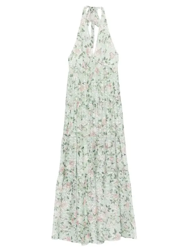 Alice + Olivia Maura Printed Maxi Dress - Verde