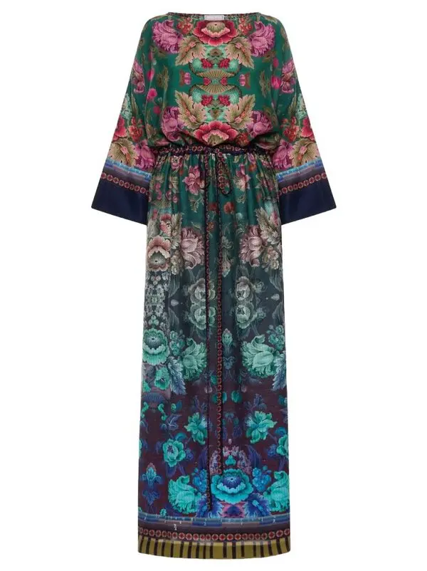 PIERRE-LOUIS MASCIA Printed Silk Maxi Dress - Multicolor