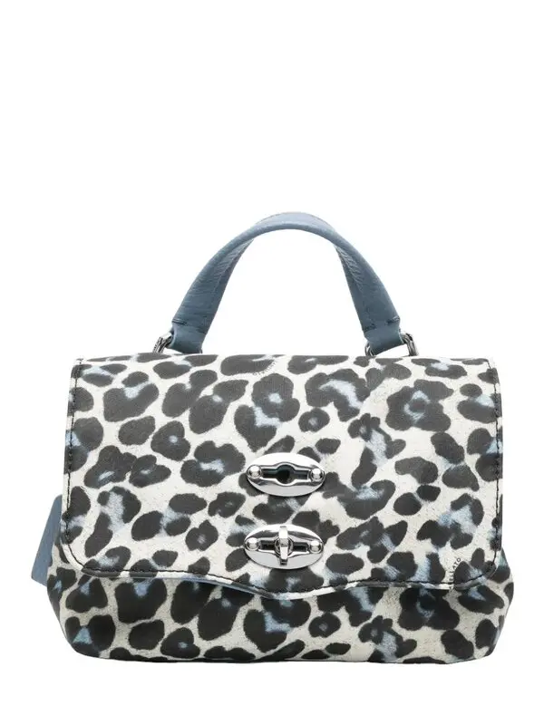 ZANELLATO Postina Baby Handbag With Leopard Print - Nero