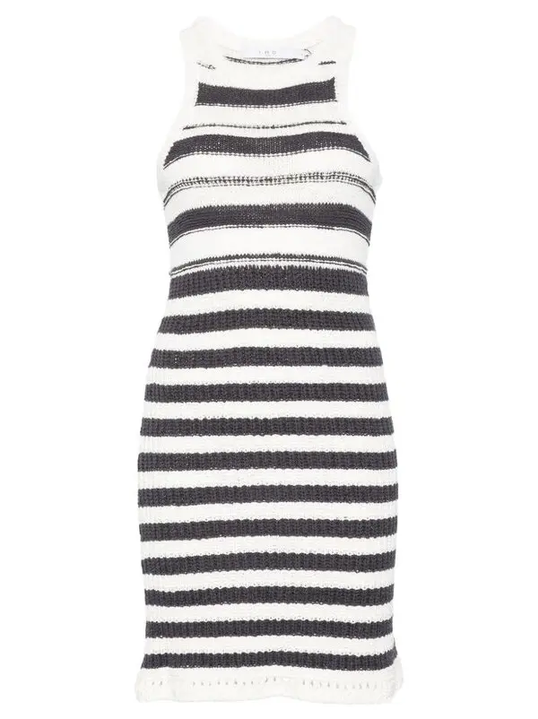 IRO PARIS Miyana Striped Mini Dress - Blu