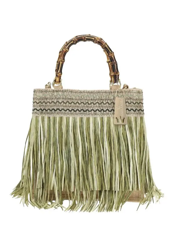 LA MILANESA Calla Medium Handbag - Verde