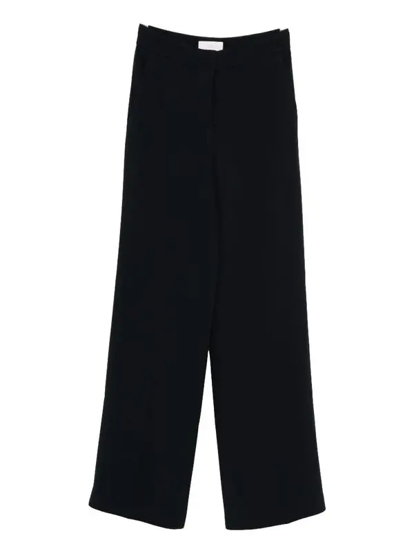 VIA MASINI 80 Cady Wide Leg Trousers - Blu