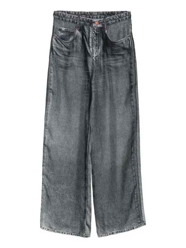 PIERRE-LOUIS MASCIA Wide-leg Silk Trousers - Blu