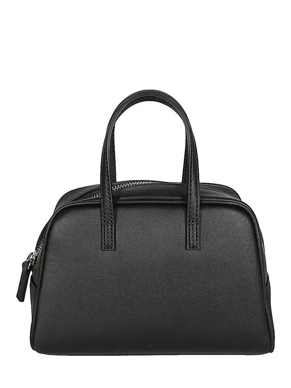 MIZUIRO Small Leather Boston Bag - Nero