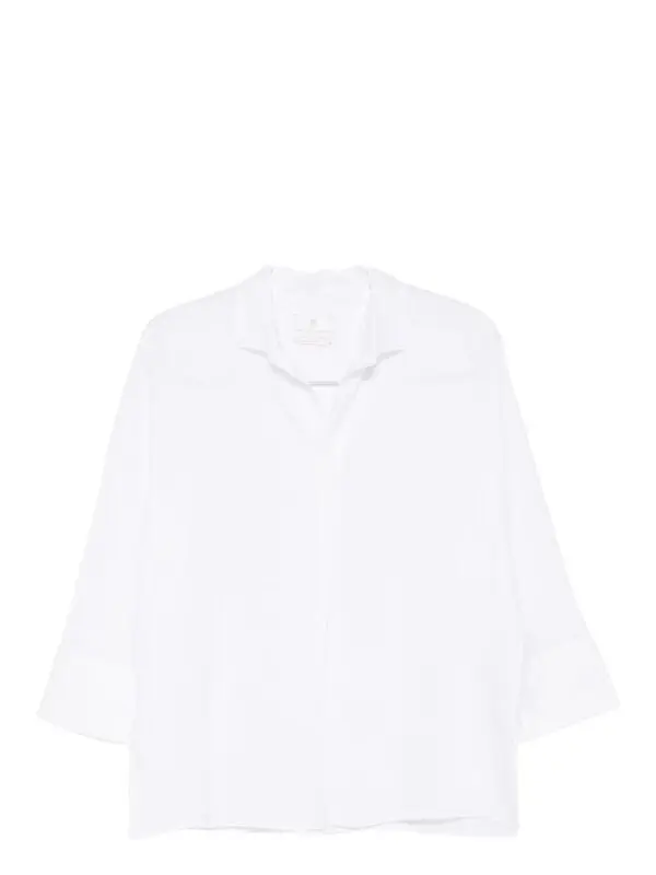 TRAME AUREE Linen Shirt - White