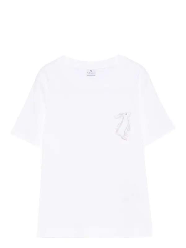 Paul Smith Cotton T-shirt With Rabbit Print - White