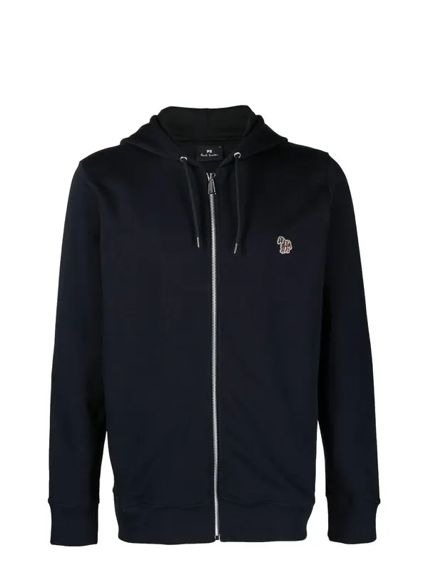 Paul Smith Logo Cotton Hoodie - Blu