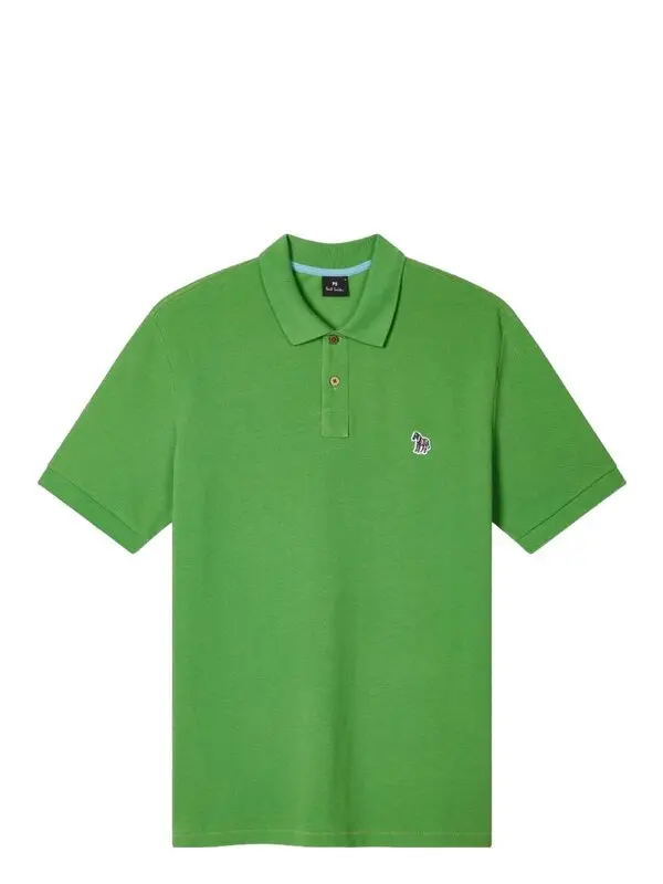 Paul Smith Logo Cotton Polo Shirt - Verde