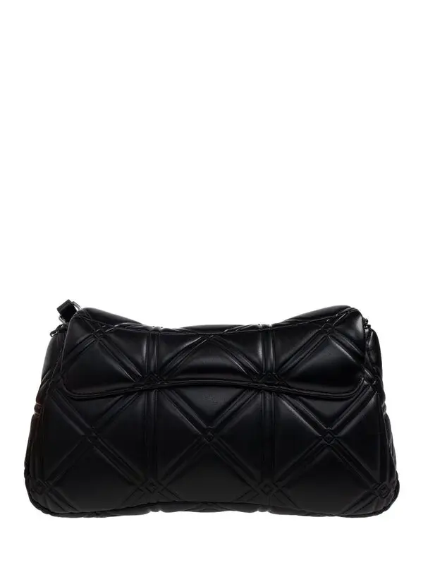 Emporio Armani Quilted Leather Shoulder Bag - Nero