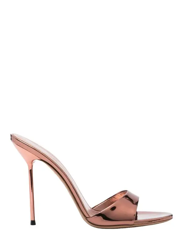 Paris Texas Lidia Patent Leather High Heel Mules - Rosa