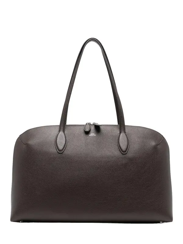 TOTEME Leather Tote Bag - Marrone