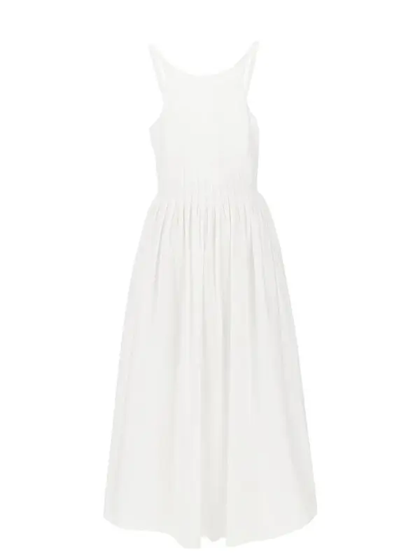 Emporio Armani Cotton Sleeveless Dress - Bianco