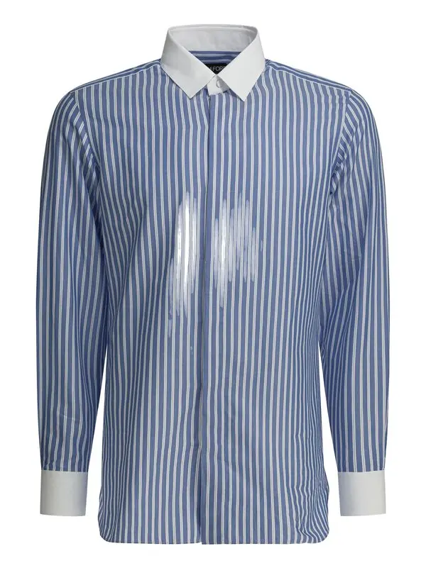 TOM FORD Striped Shirt - Light Blue