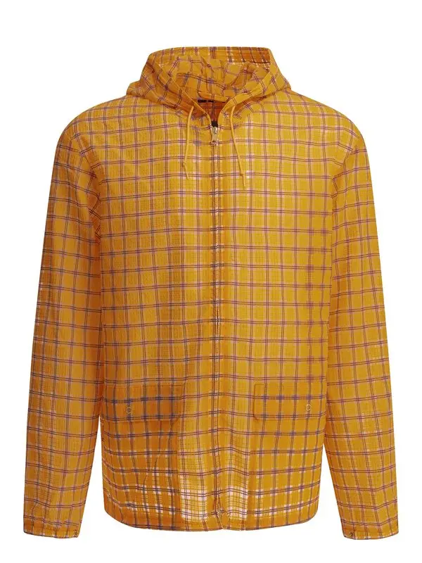 BEAMS Swing' Plaid Lightweight Jacket - Orange