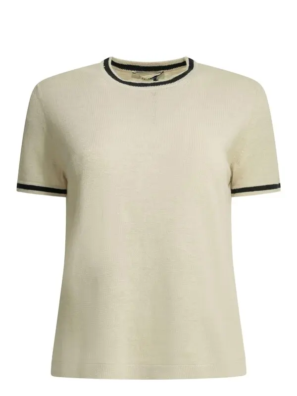Max Mara Linen Crew Neck Sweater - Beige