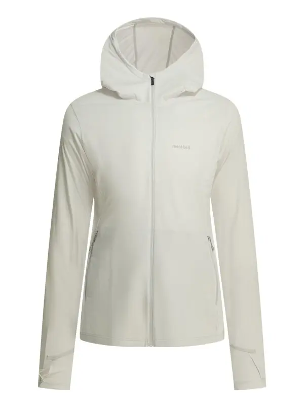 MONTBELL Zip-up Hooded Sweatshirt - White