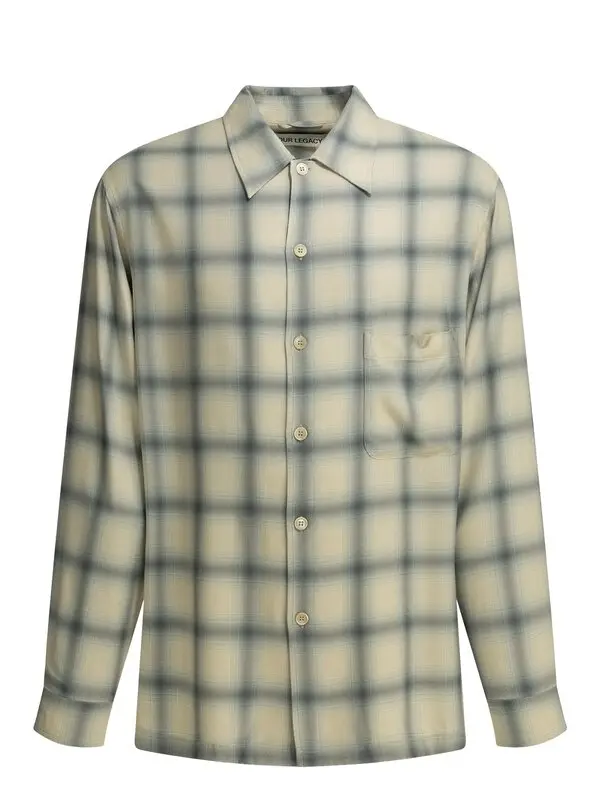 Our Legacy Sacramento Cowboy Plaid Shirt - White