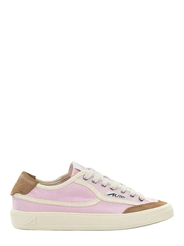 AUTRY Windscape Low Canvas And Suede Sneakers - Pink