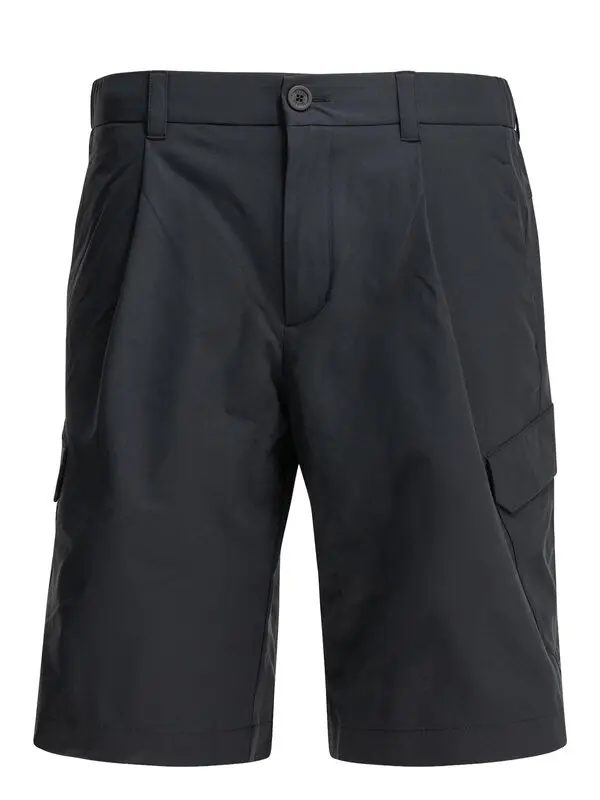 Herno Cargo Shorts With Elasticated Waistband - Blue