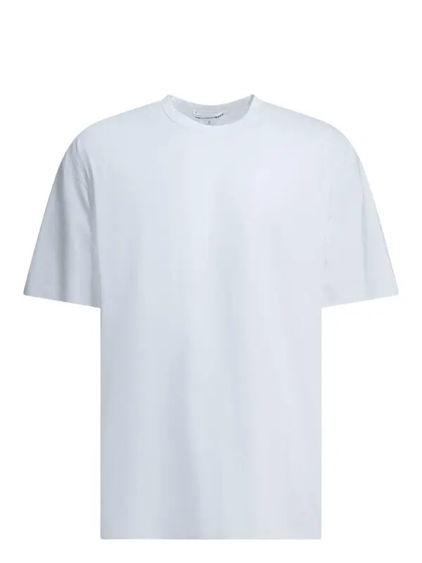 Comme Des Garçons Crew Neck T-shirt With Reverse Logo - White