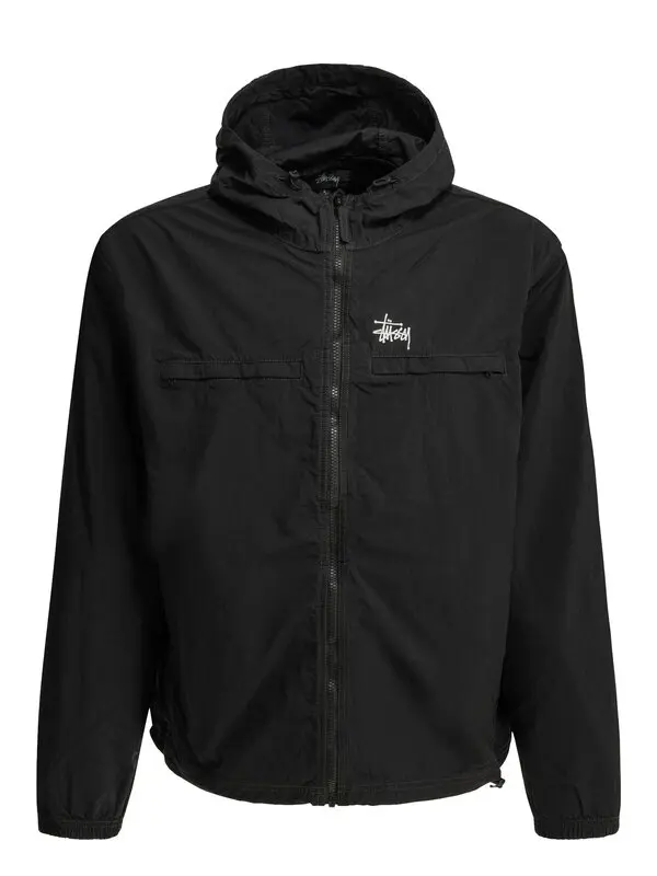 StÜssy Hooded Zip-up Jacket - Black