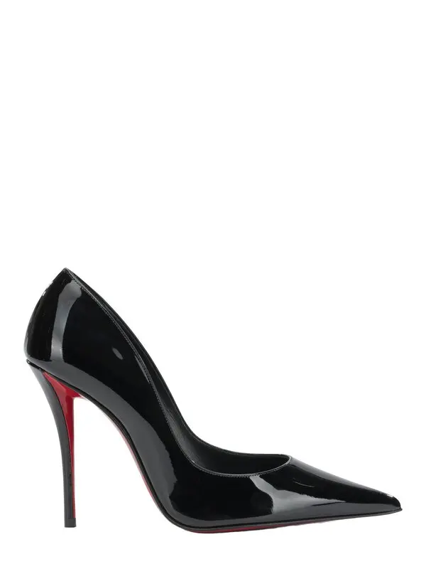 CHRISTIAN LOUBOUTIN Patent Leather Stiletto Heeled Pumps - Black