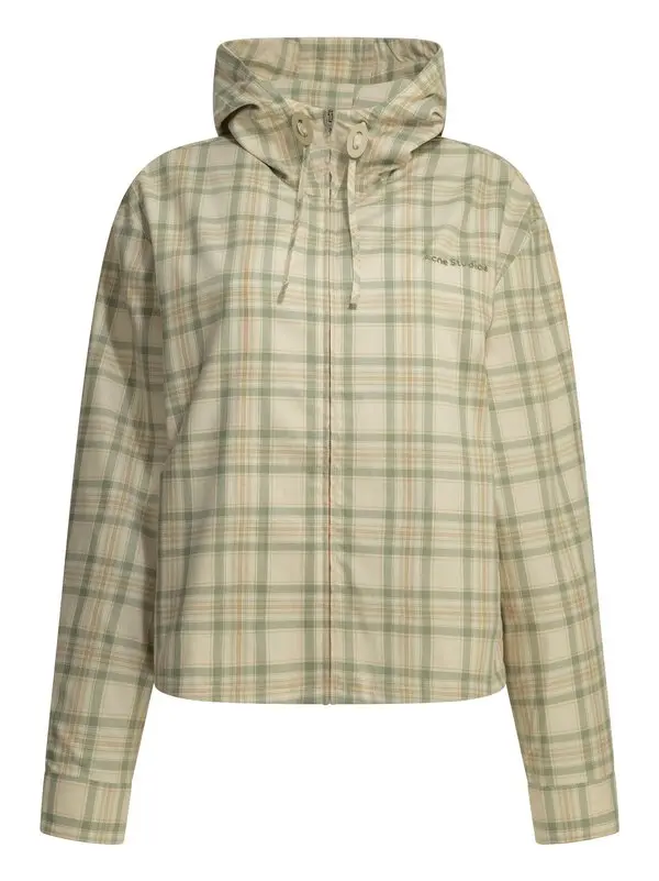 Acne Studios Checked Jacket - Green