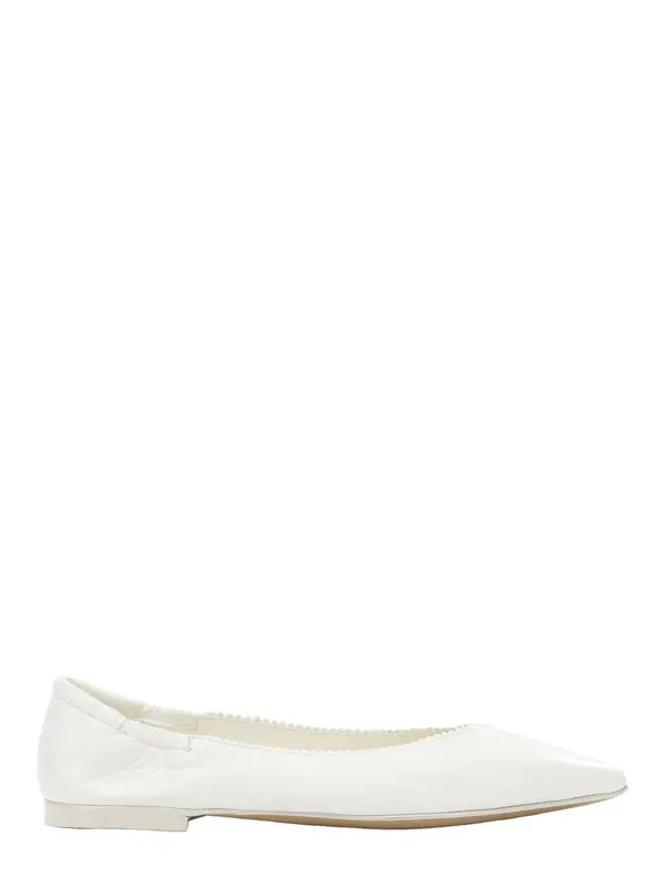 POMME D'OR Leather Ballerinas - White