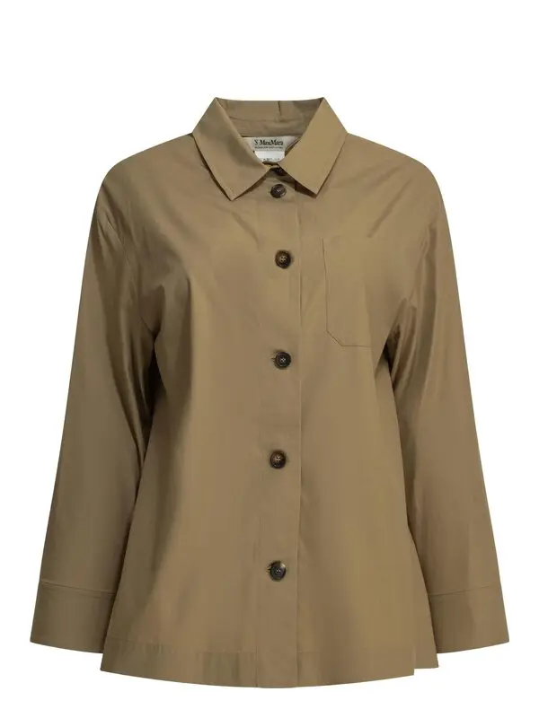Max Mara Cotton Poplin Casual Shirt - Beige
