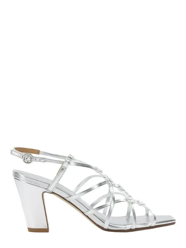 AeydĒ Acacia 75mm Heeled Sandals - Silver