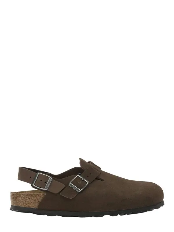 BIRKENSTOCK Tokio Suede Sabot - Brown
