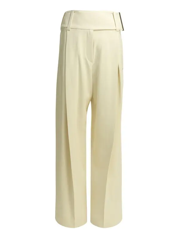 Max Mara Tailored Wide Leg Pants - White