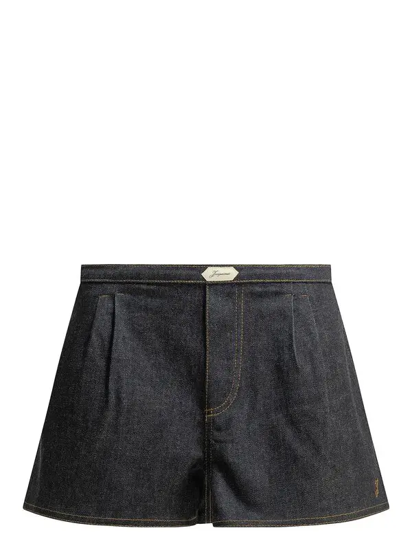Jacquemus Amelo De Nîmes" Indigo Stretch Denim Shorts - Blue