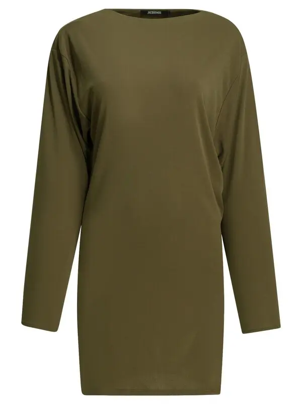 Jacquemus Mistral Short Dress - Green
