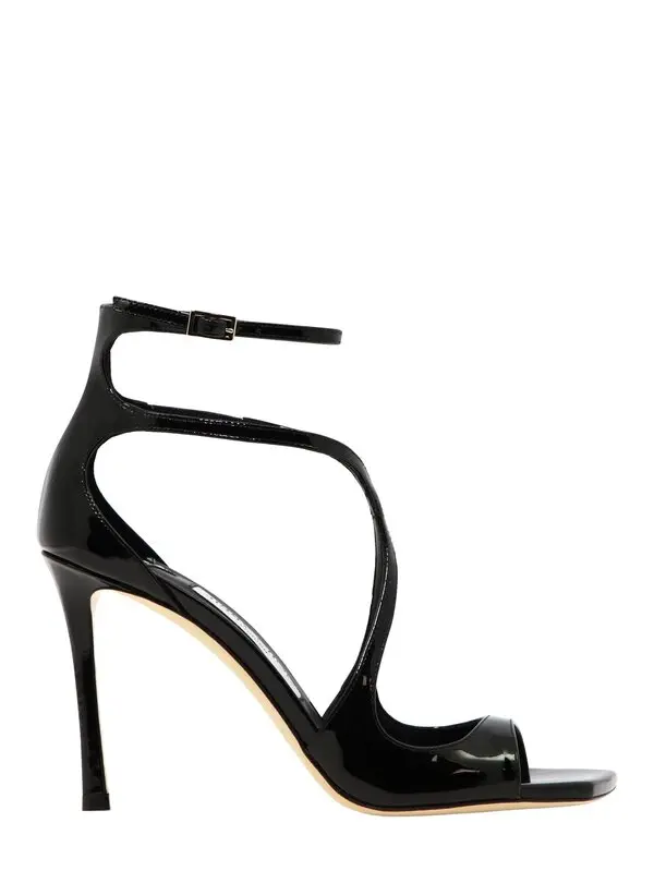 JIMMY CHOO Azia 95mm Strappy Sandals - Black