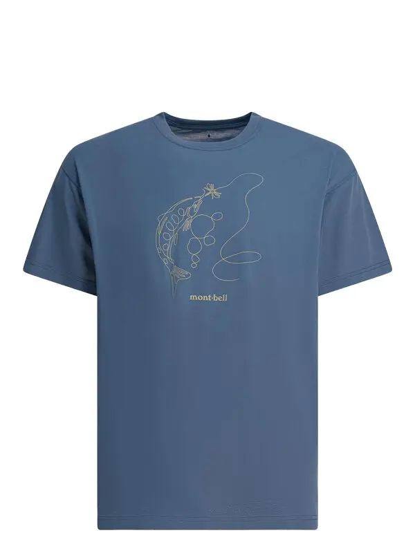 MONTBELL Graphic T-shirt - Light Blue