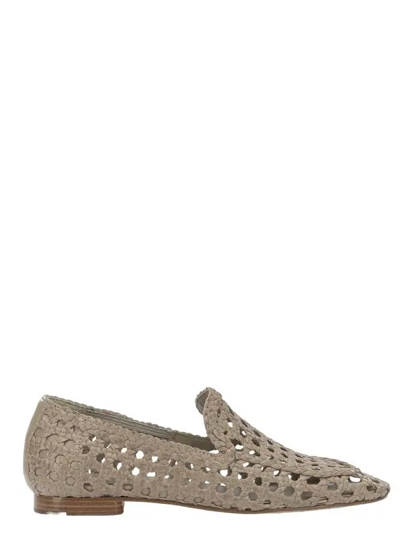PONS QUINTANA Leather Loafers - Beige