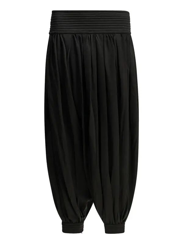 Alaïa Wool-blend Balloon Silhouette Pants - Black
