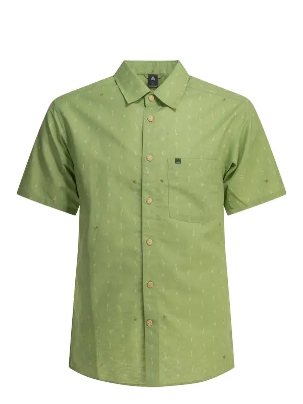 MONTBELL Short Sleeve Printed Shirt - Green