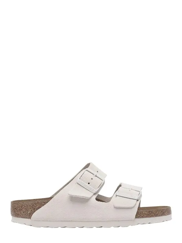BIRKENSTOCK Arizona Low Suede Sandals - White