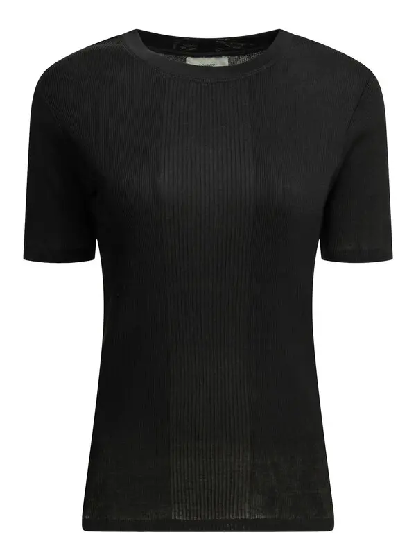 Loulou De Saison Ribbed T-shirt - Black