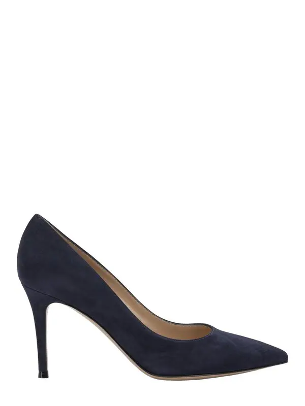 GIANVITO ROSSI 85 Mm Suede Pumps - Blue
