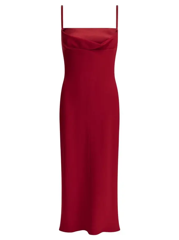 Max Mara Sheath Midi Dress - Red