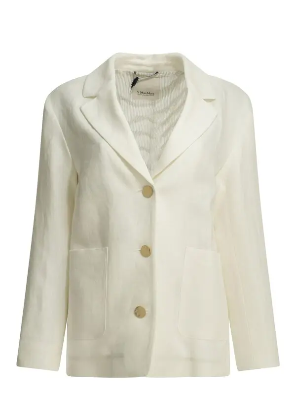 Max Mara Linen Blazer - White
