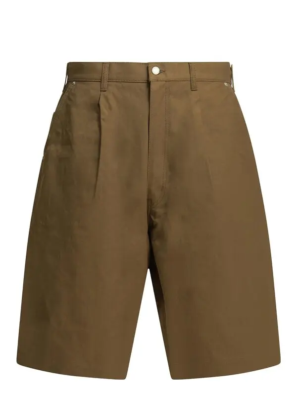 Comme Des Garçons Formal Cotton Shorts - Brown