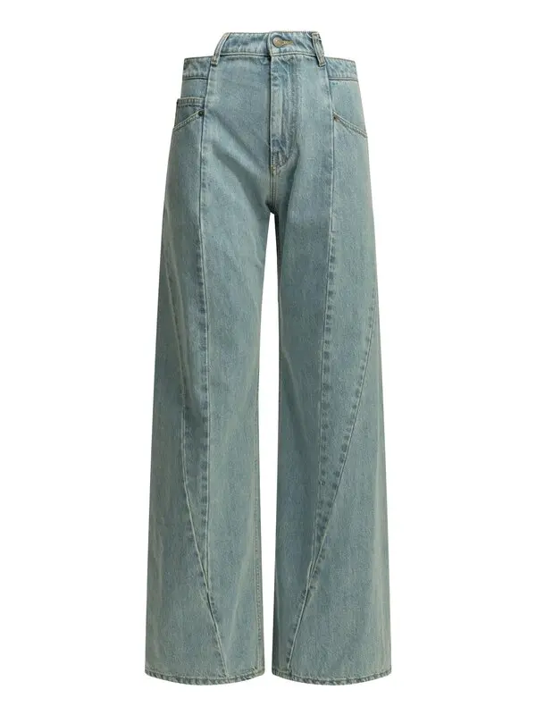 MAISON MARGIELA Wide Leg Jeans - Light Blue